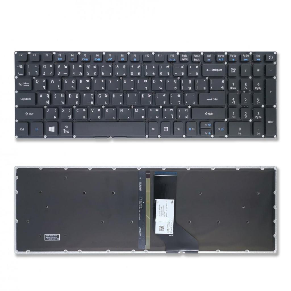 Keyboard มีไฟ Led ใช้กับ ACER Aspire 7 A715-71 71NY A715-72G A717 72 ...