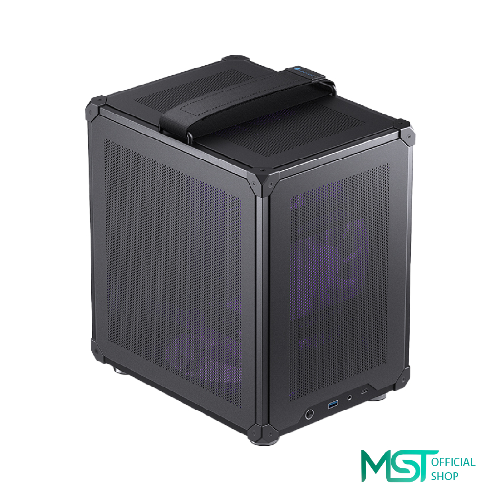 JONSBO C6 Handle Black เคสคอมพิวเตอร์ รองรับเมนบอร์ด ITX / M-ATX PSU ...