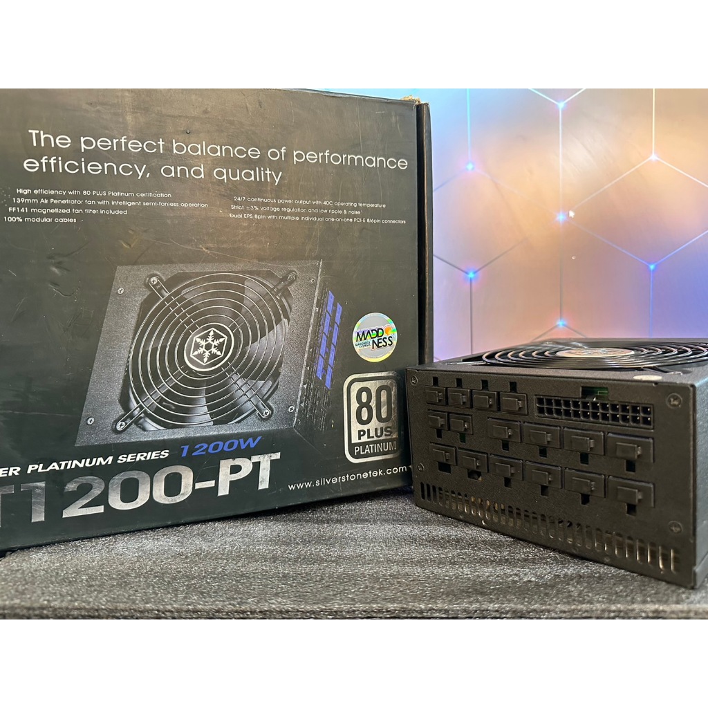 พาวเวอร์ PSU 1200w. SILVERSTONE ST1200-PT (80+ Platinum) | Shopee Thailand