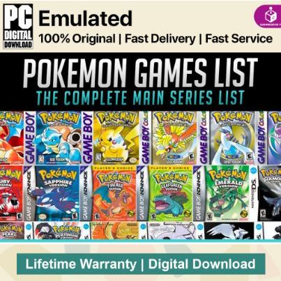 [PC] POKEMON GAMES COMPLETE SERIES 1996 - 2022 [DIGITAL DOWNLOAD ...