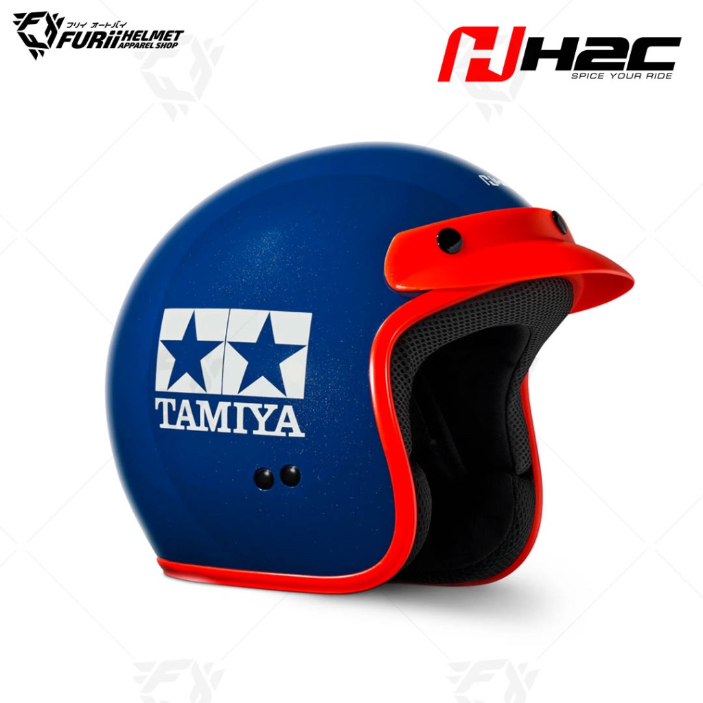 หมวกกันน็อค H2C TAMIYA Navy Blue ลิขสิทธิ์แท้ 100% | Shopee Thailand