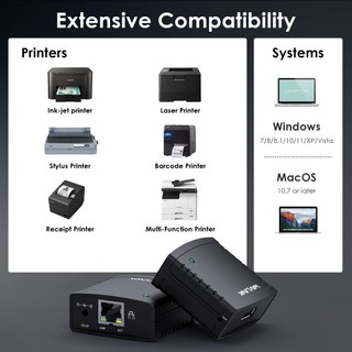 WAVLINK Print Server Wireless Wifi Printer Share Switch เครื่องพิมพ์ ...