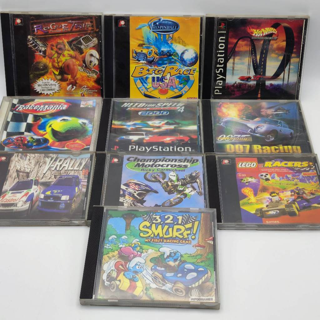 PS1 รวม 10 เกมส์ เกมรถแข่ง Racing SET R1 [bootleg] แผ่นก๊อปปั๊ม ไม่ได้ ...
