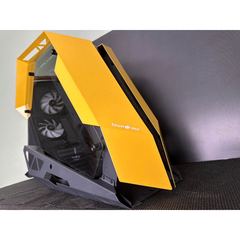 เคสคอมพิวเตอร์ ATX CASE (NP) TSUNAMI PROTECTOR BUMBLEBEE ARGB (YELLOW ...