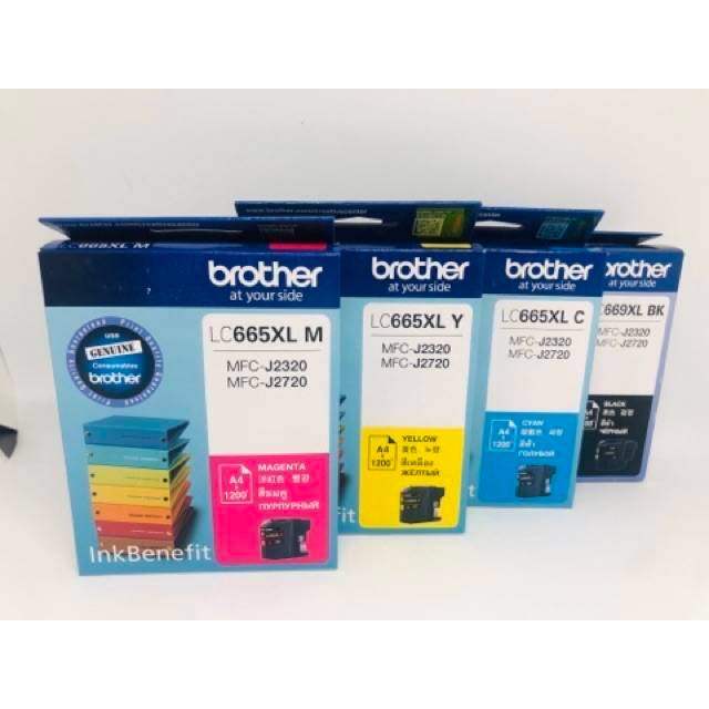 Brother LC-669XL Black LC-665XL (Cyan/Magenta/Yellow) ของแท้ 4 สี | Shopee Thailand