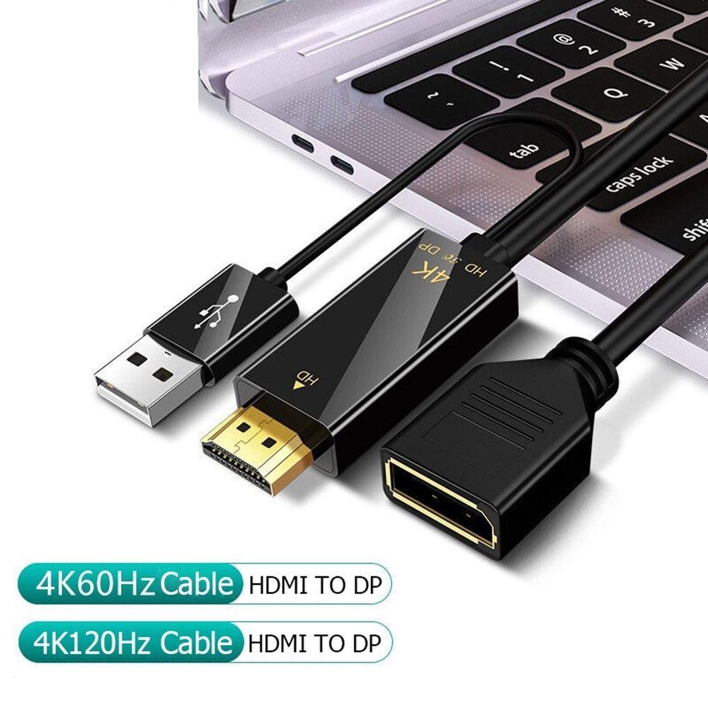 HDMI to DP Converter 60Hz HDMI to Display port 4K 2160P Adapter Cable ...