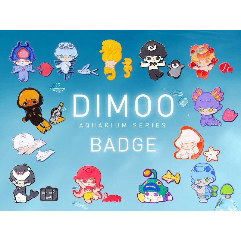 กล่องสุ่ม Popmart Dimoo aquarium badge blind box - Pop Mart | Shopee ...