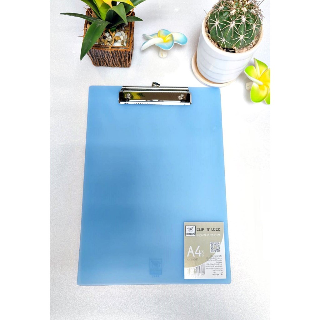 คลิบบอร์ดพลาสติก Robin ชนิด PP ขนาด A4 (เลือกสีได้) #A441 | Shopee Thailand
