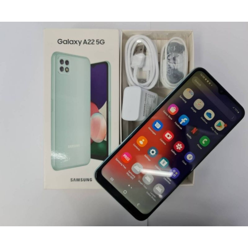 *มือ2 จอเหลือง* Samsung A22 5G Ram8 Rom 128GB สีเขียว เครื่องศูนย์แท้ ...