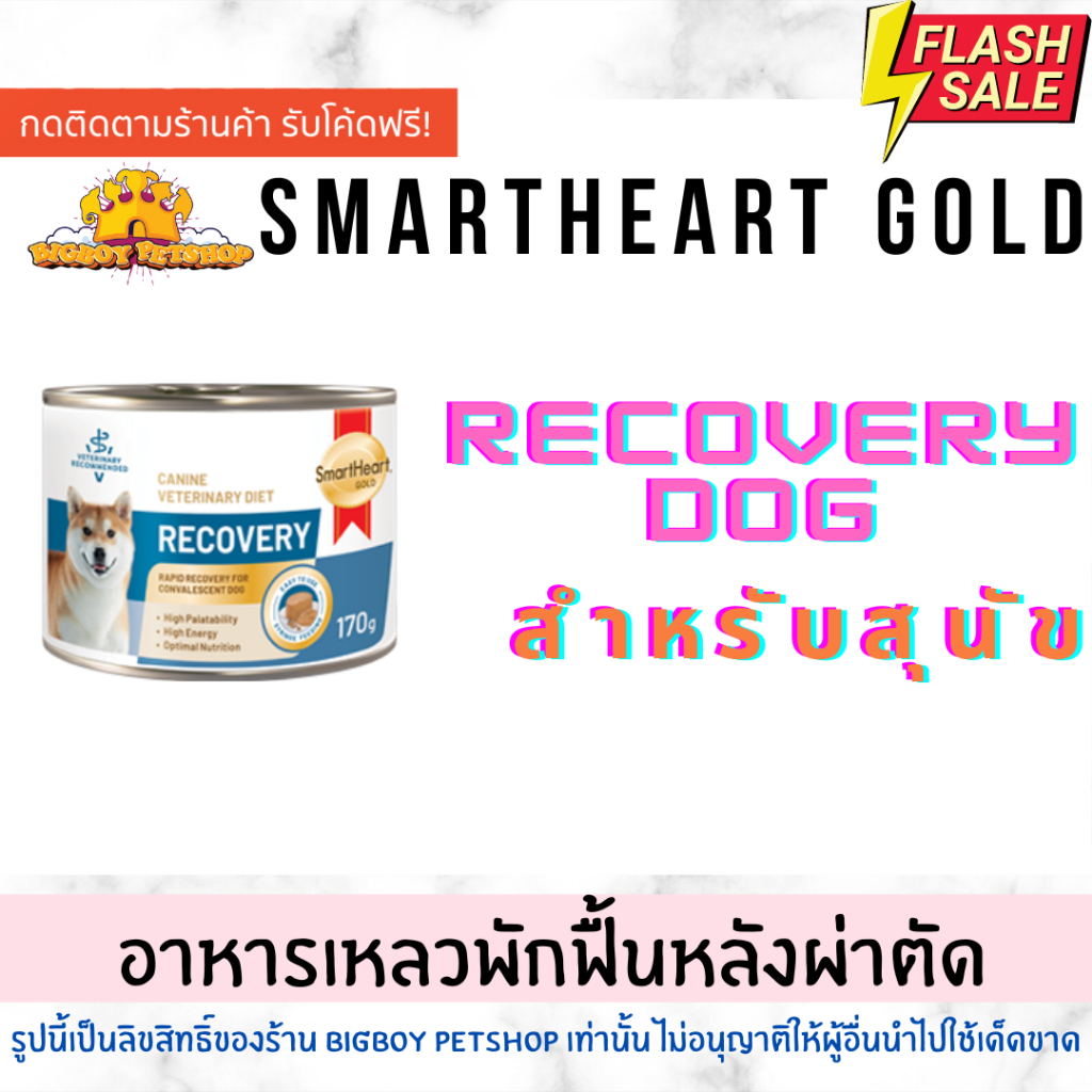 SmartHeart Gold Recovery อาหารเปียก สุนัข 170 g แมว 80g สัตว์ป่วย พัก ...