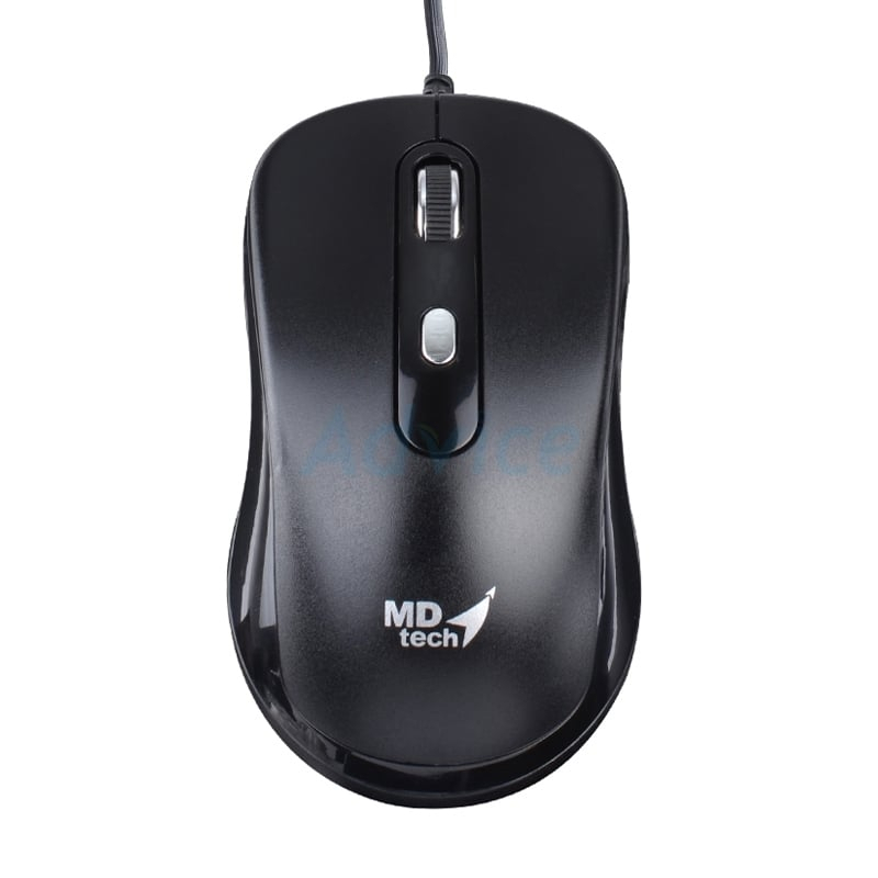เมาส์ USB Optical Mouse MD-TECH MD-65 Black คลิ๊กเงียบ | Shopee Thailand