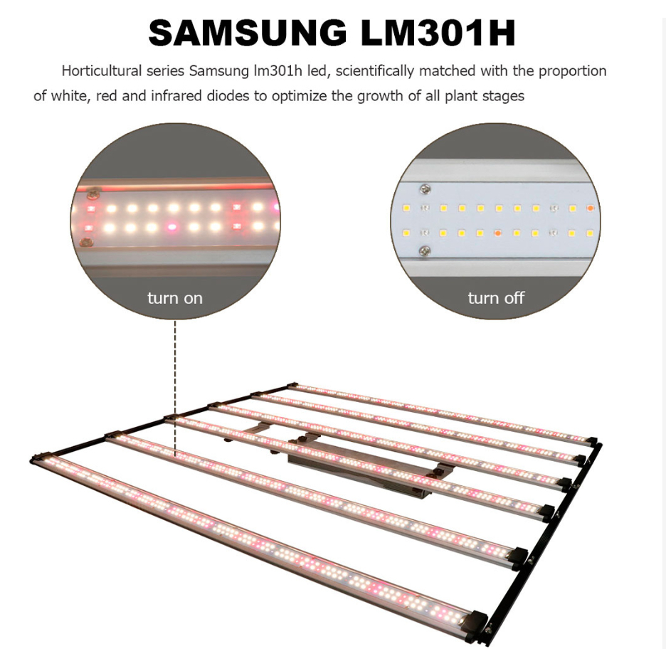 ไฟปลูกต้นไม้ Samsung LM301H หลอดไฟปลูกต้นไม้ 600W LED Grow Light กันน้ำ ...