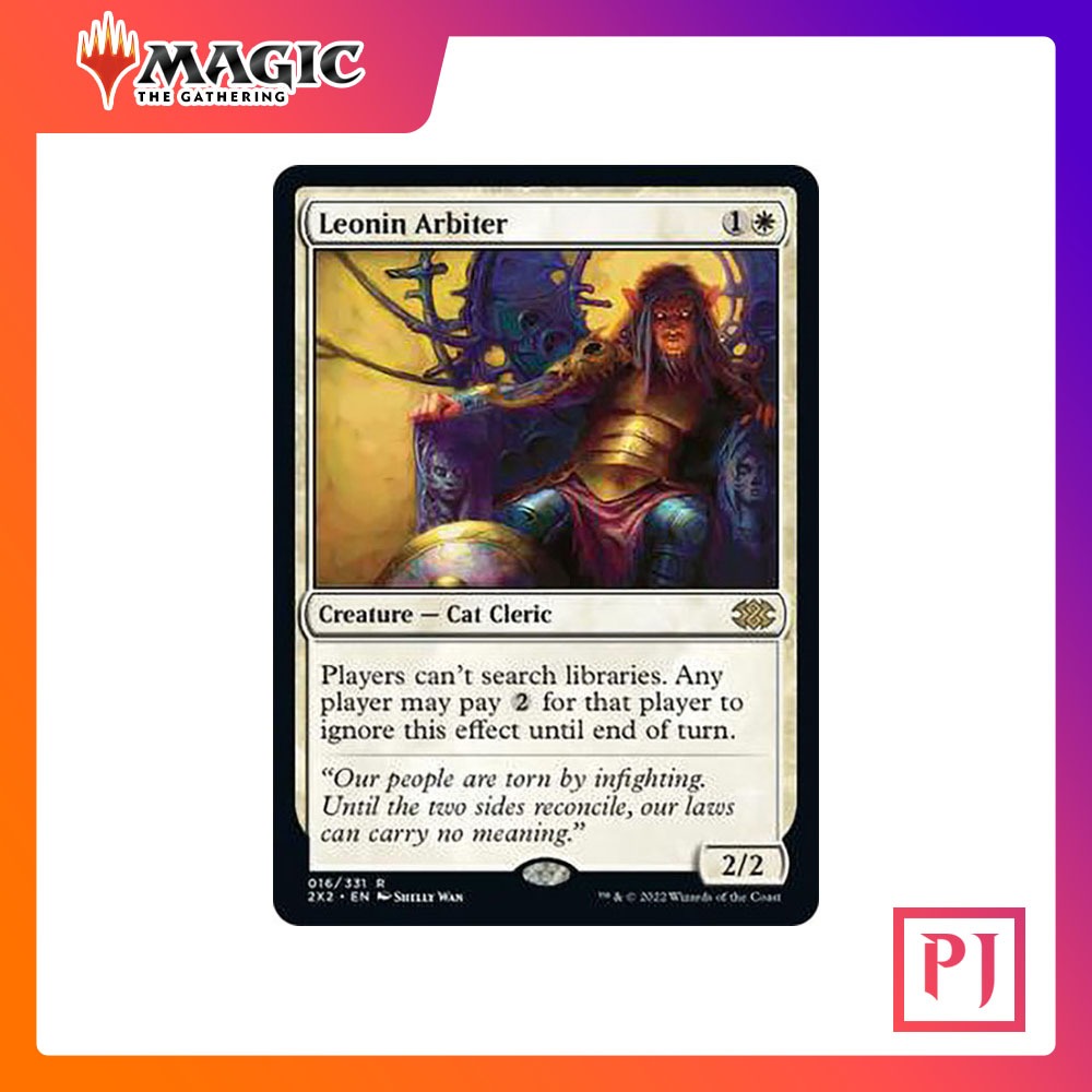 [MTG] Leonin Arbiter [2X2] [WHITE] [RARE] [NORMAL] [ENG] (การ์ดเมจิค ...