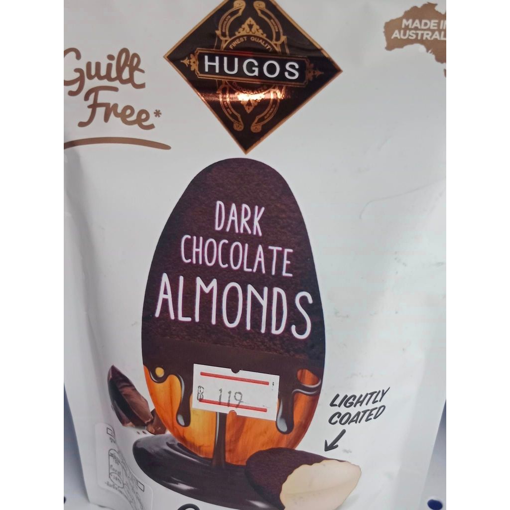 HUGO'S Dark Chocolate Almonds 120g ***AUSTRALIAN IMPORT*** | Shopee ...