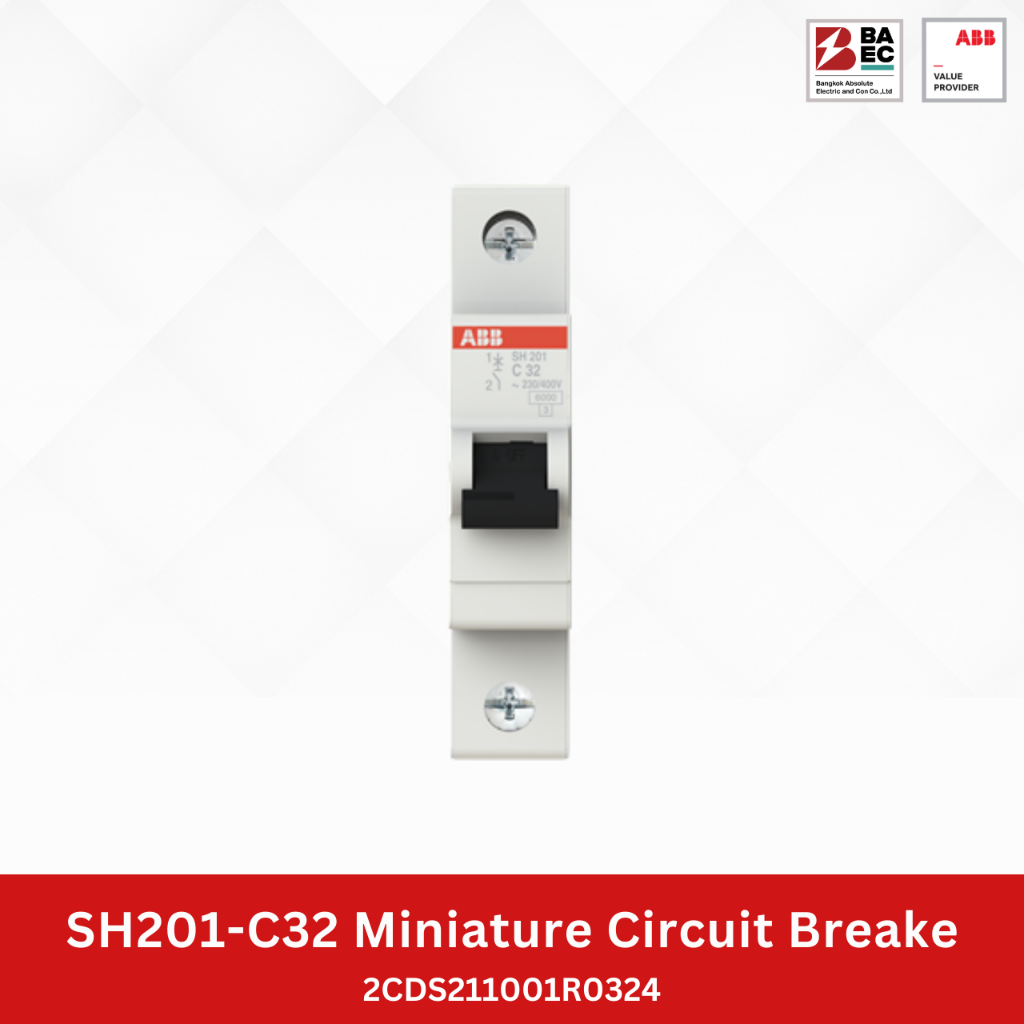 ABB SH201-C32 เซอร์กิตเบรกเกอร์ 32 Amp 1P 6KA | Shopee Thailand
