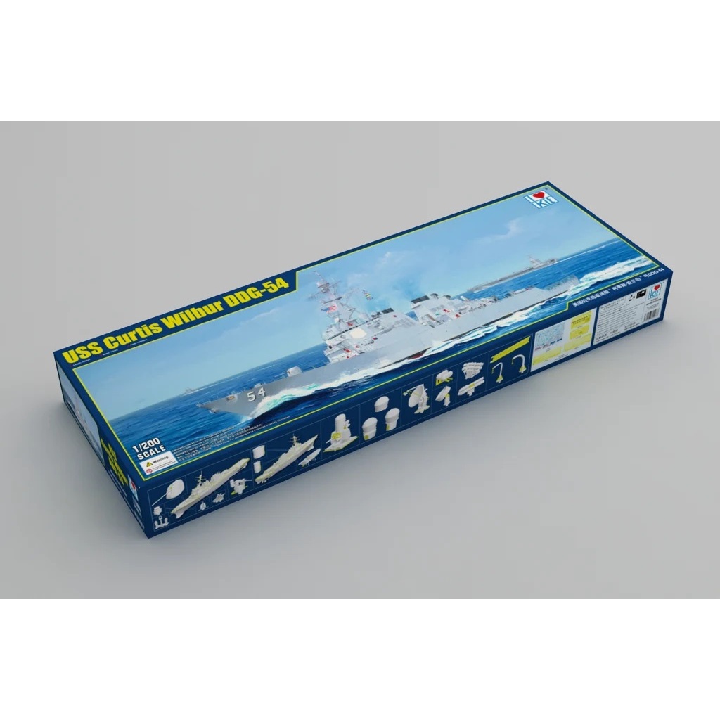 พลาสติก โมเดล ประกอบ TRUMPETER สเกล 1/200 USS Curtis Wilbur DDG-54 ...