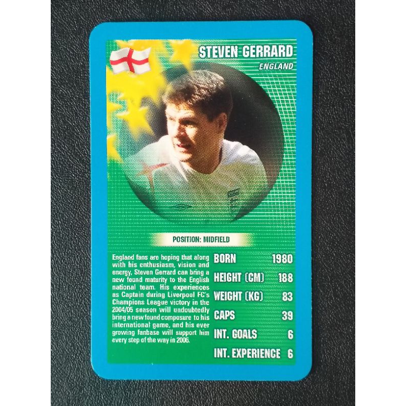 รวมการ์ดฟุตบอล สตีเวน เจอร์ราร์ด ( STEVEN GERRARD SOCCER CARD ...