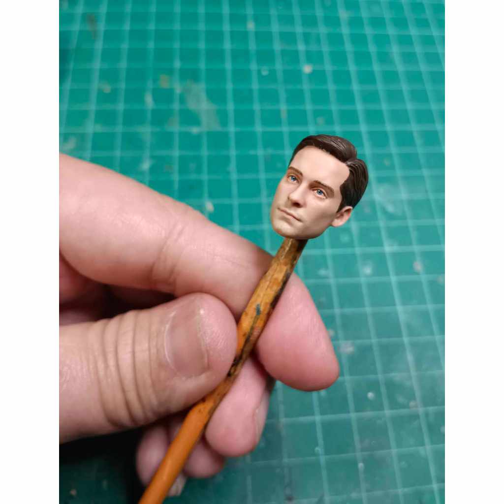 Tobey Maguire SpiderMan 1/12 Head Sculpt for Shf Mafex Mafex suit ...