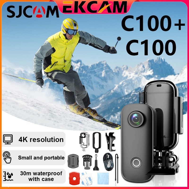 🇹🇭Sjcam C100 C100+ กล้องแอคชั่น ขนาดเล็ก 4K/30FPS กล้องวิดีโอดิจิทัล 30M กันน้ํา เชื่อมต่อ WiFi ...