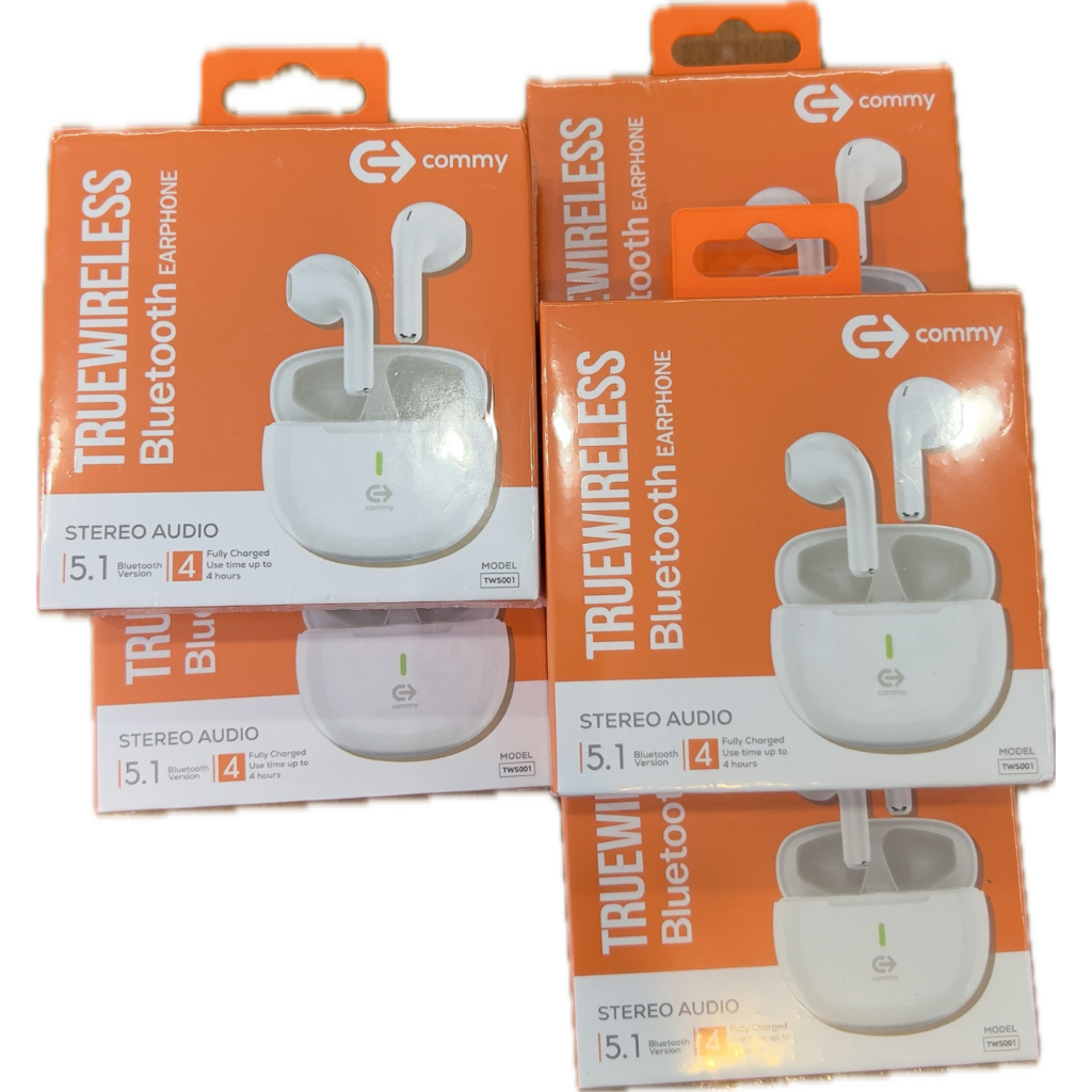Commy TWS หูฟังไร้สาย ไมค์ชัด เสียงดี หูฟังบลูทูธไร้สาย หูฟังBluetooth true wireless earbuds รับ ...