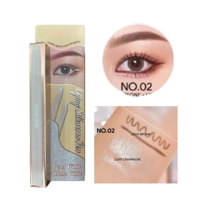 HF970 Sivanna Double-headed Lying Silk worm Pen อายไลเนอร์+ดอลลี่อาย ...