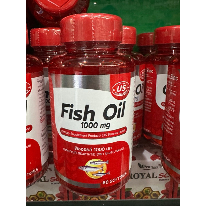 US BALANCE Fish Oil 1000mg 60เม็ด | Shopee Thailand