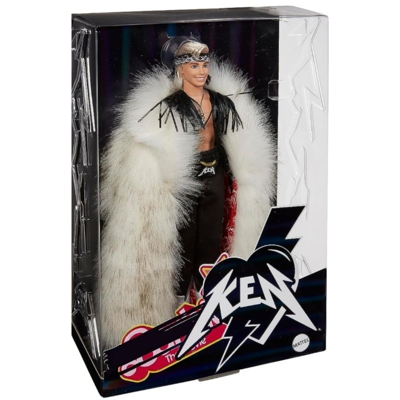 Barbie The Movie Collectible Ken Doll Wearing Big Faux Fur Coat สินค้า ...