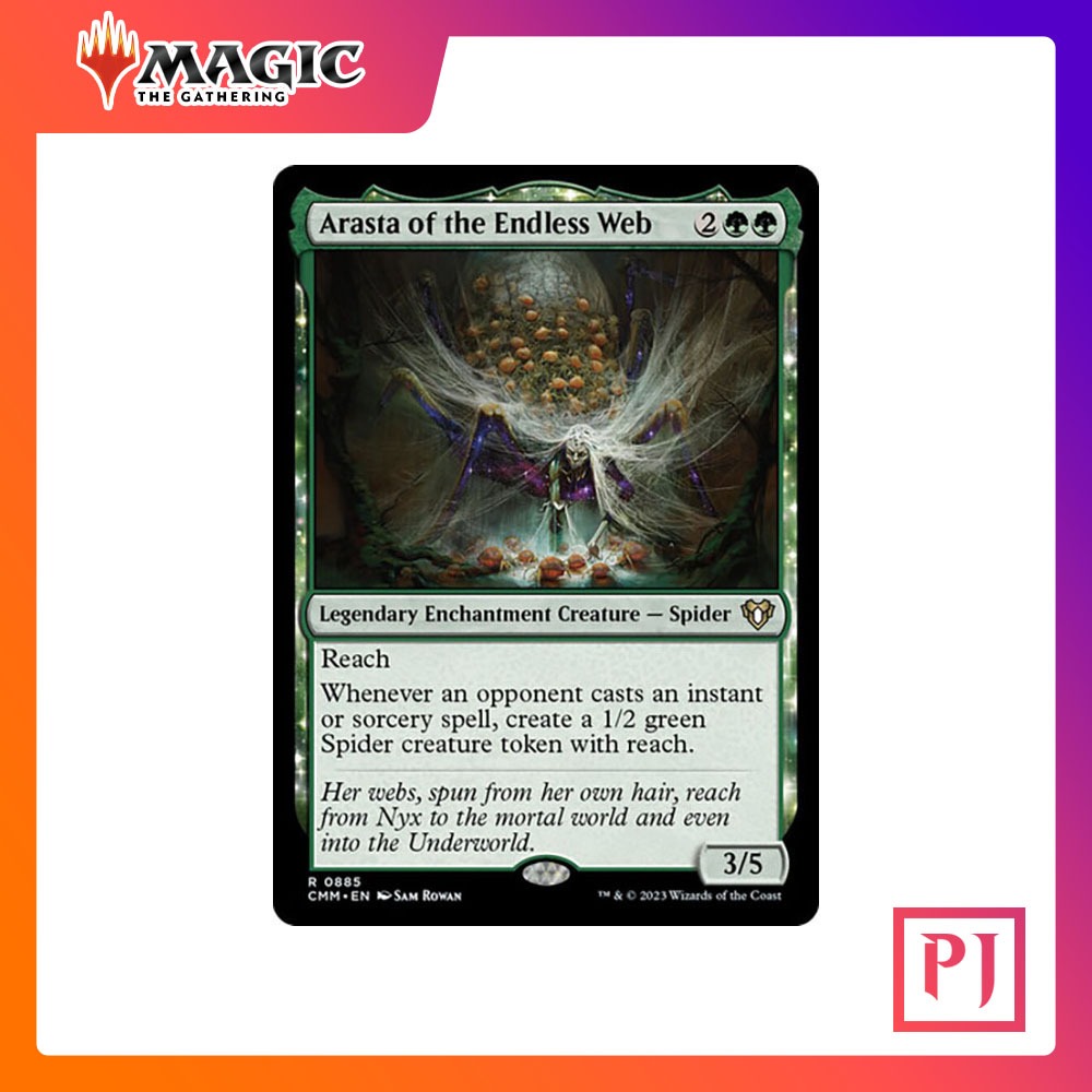 [MTG] Arasta of the Endless Web [CMM] [GREEN] [RARE] [NORMAL] [ENG ...