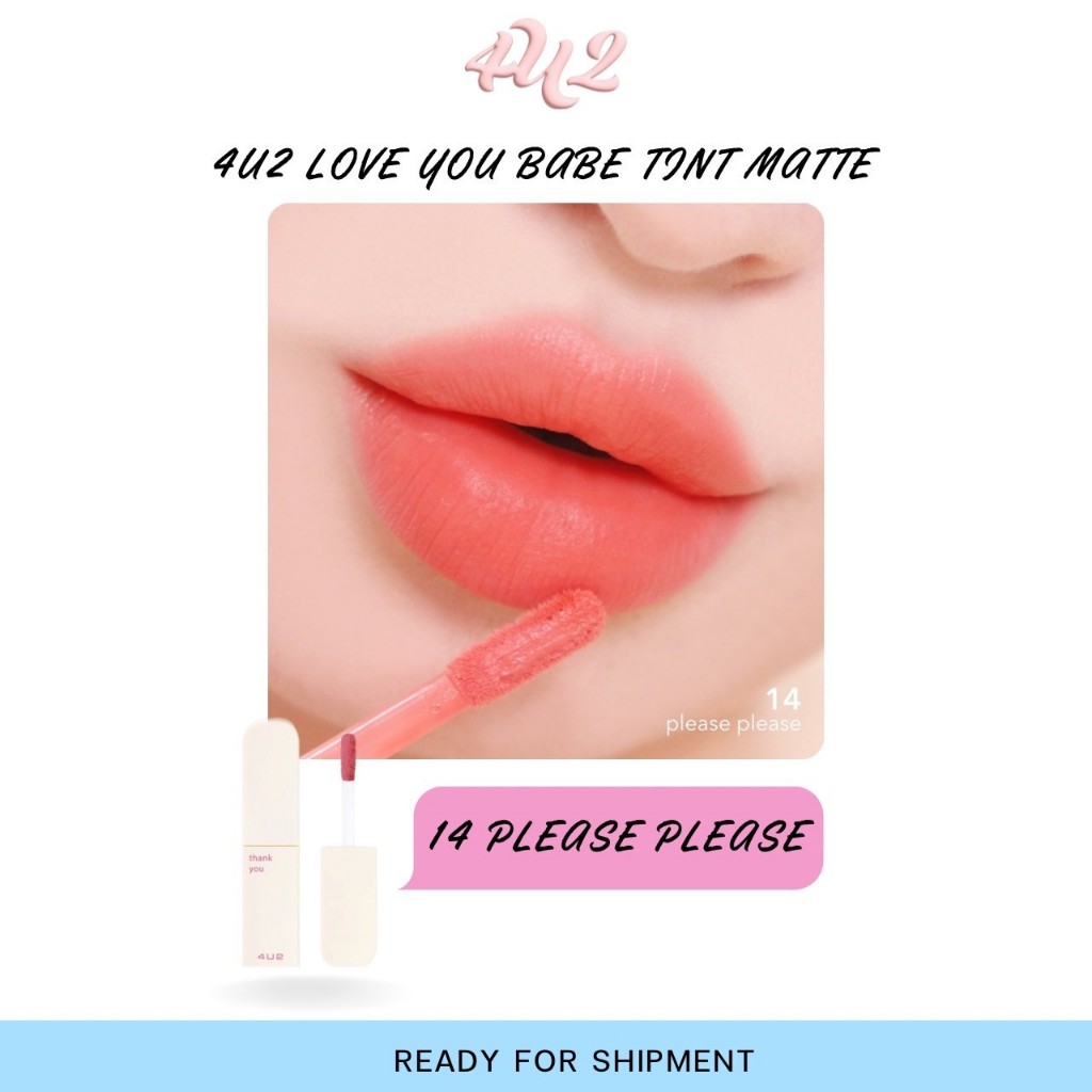 4U2 Love You Babe Tint Matte ลิปทินท์แมท 2.6g | Shopee Thailand
