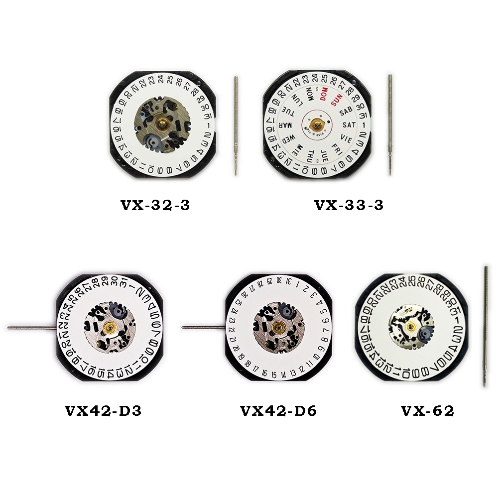 เครื่องนาฬิกาควอตซ์ เครื่องVX32 ,VX33, VX62, ช่องวันที่เลข 3 มีสัปดาห์ ...