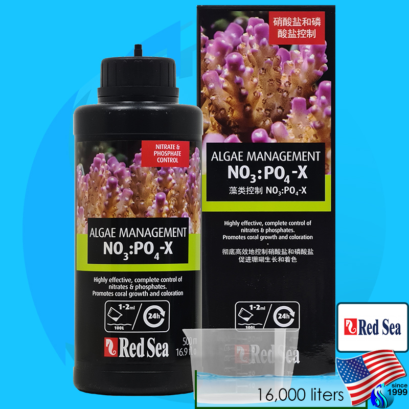 Red Sea Algae Management No3:Po4-X 500ml redsea no3 po4 x น้ำยาลดค่าไนเตรต ฟอตเฟต redsea no3po4x ...