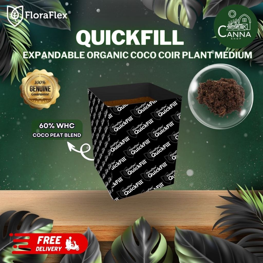 (พร้อมส่งด่วน) QuickFill O2 Bag 60% WHC 1 Gallon QuickFill™ ถุงขุยมะพร้าว มาพร้อมกับรูตรงกลาง ...