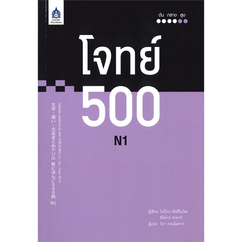 หนังสือ โจทย์ 500 N1 N2 N3 N4 N5 JLPT ภาษาญี่ปุ่น ภาษาญี่ปุ่น เรียนภาษาต่างประเทศ ภาษา สสท มินนะ ...