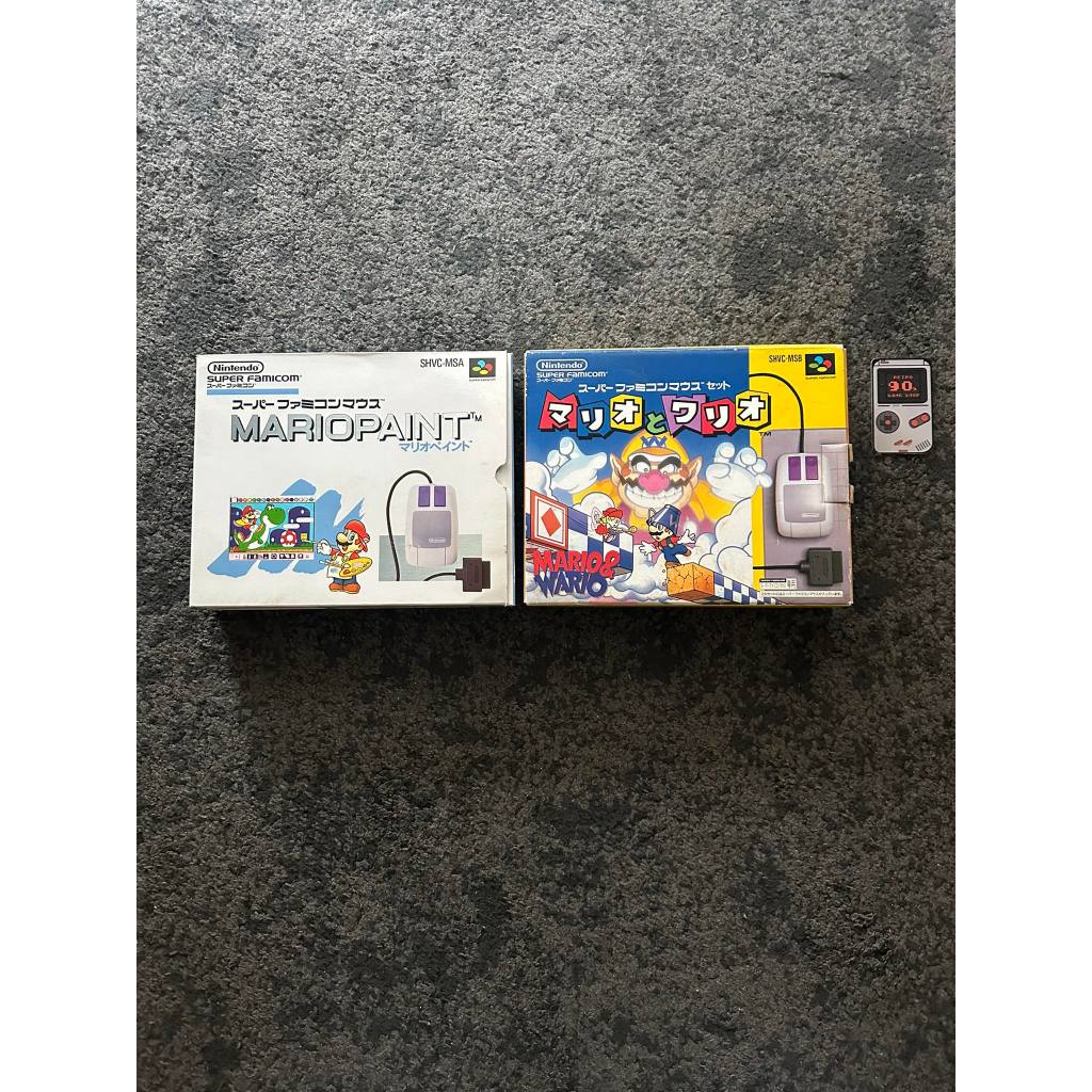 Nintendo Super Famicom Mario and Wario Mouse Game set / Japan | Shopee ...
