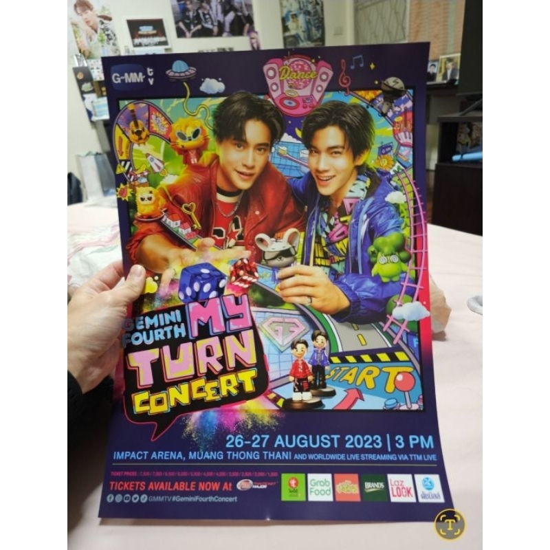 โปสเตอร์ poster คอนเสิร์ต แฟนผมเป็นประธานนักเรียน geminifourth concert ...