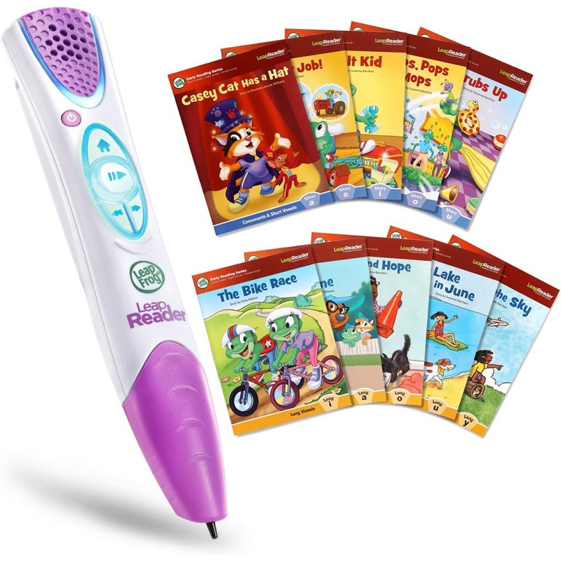 ปากกาอ่านหนังสือได้ LeapFrog LeapReader System Learn to Read 10 Book ...