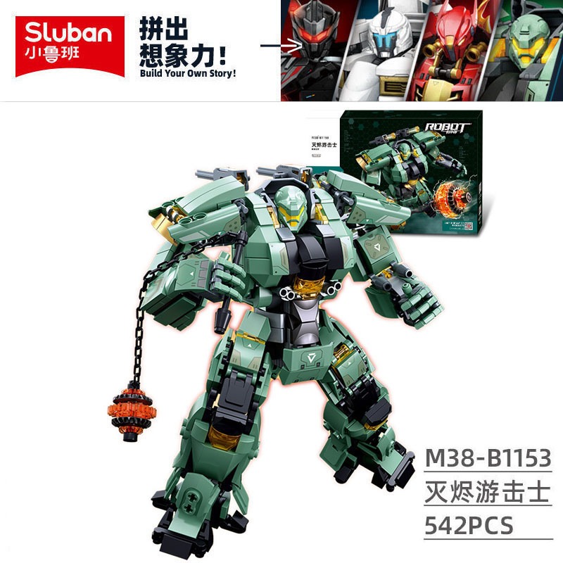 ProudNada Toys ตัวต่อ หุ่นยนต์ แปซิฟิก ริม SLUBAN ROBOT 923 PCS M38 ...