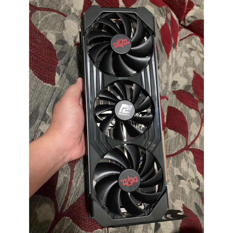 powercolor rx6700xt red devil 12gb มีกล่องงานเทพ ไฟสวยอลังการ สภาพสวย ...