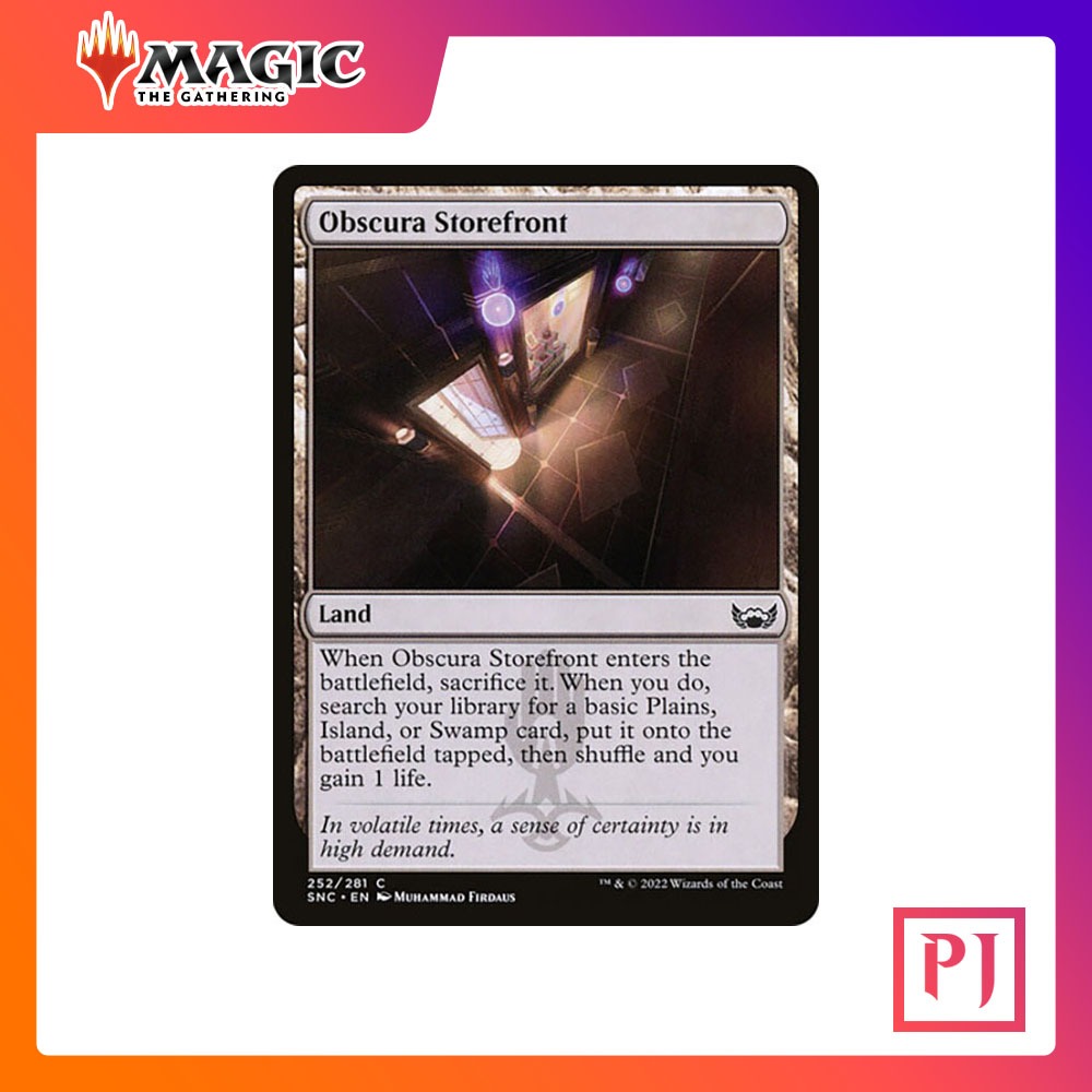 [MTG] Obscura Storefront [SNC] [LAND] [COMMON] [NORMAL] [ENG] (การ์ดเม ...