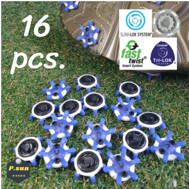 ปุ่มรองเท้ากอล์ฟ 14-18pcs./ ตัวขัน Spikes golf shoes แบบรุ่น Fast ...