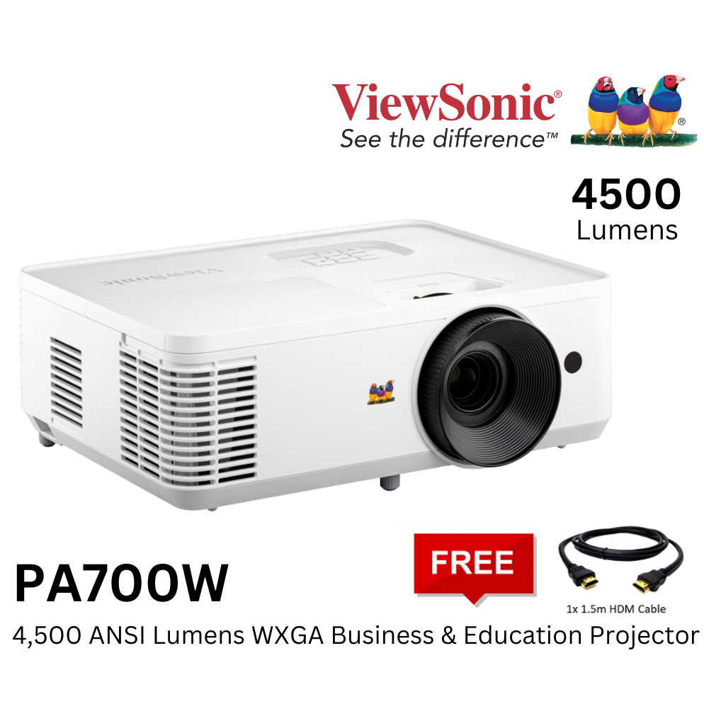 ViewSonic PA700W 4500 Lumens WXGA High Brightness Projector w Vertical ...
