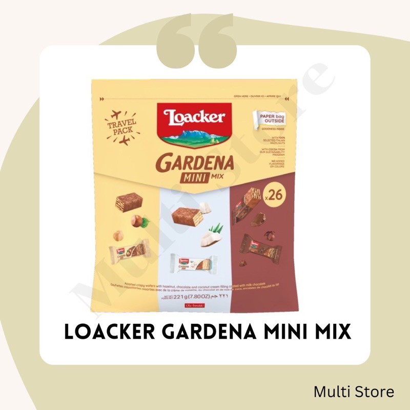 Loacker Gardina Mini Mix (Travel Size) ~ ล็อคเกอร์เวเฟอร์เคลือบช็อคโกแล ...