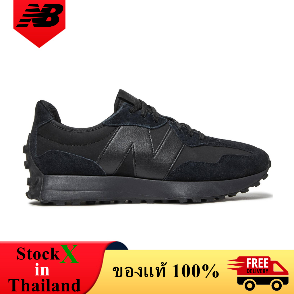New Balance 327 Triple Black NB รองเท้าผู้ชาย รองเท้าผู้หญิง ของแท้ 100 ...