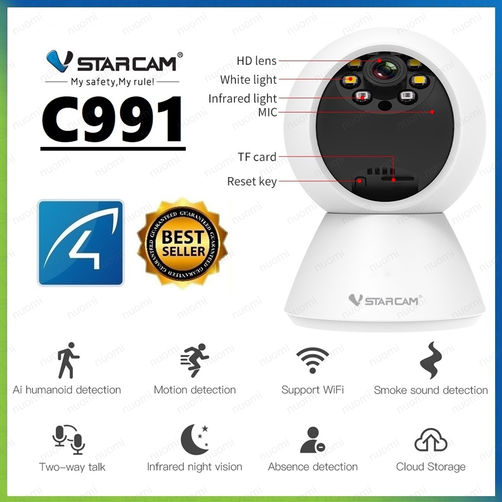 VSTARCAM C991 3MP / C994 5MP SUPER HD 1296p iP Camera WiFi 5GHz กล้อง ...
