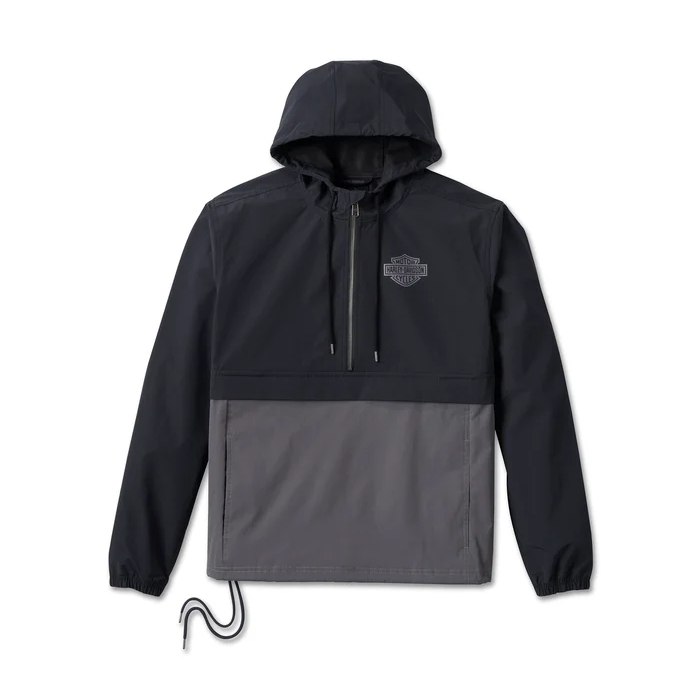 เสื้อฮู๊ดลิขสิทธิ์แท้ Harley Davidson Mens Essential Colorblock Anorak
