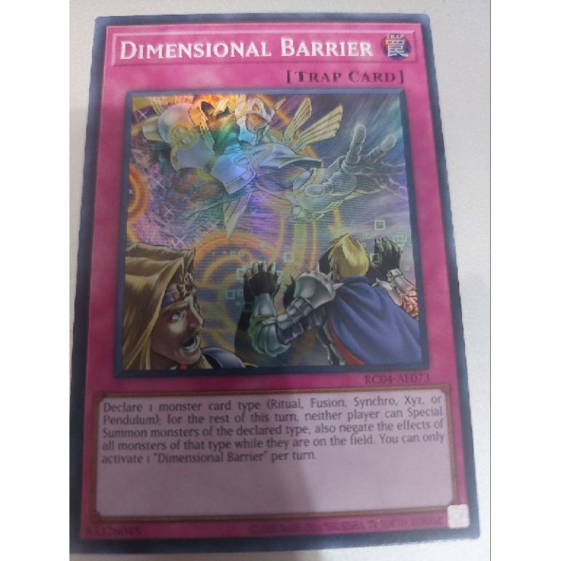 Yu-Gi-Oh Asia English: Dimensional Barrier ระดับ Super rare RC04-AE073 การ์ดยูกิภาษาอังกฤษของแท้ ...