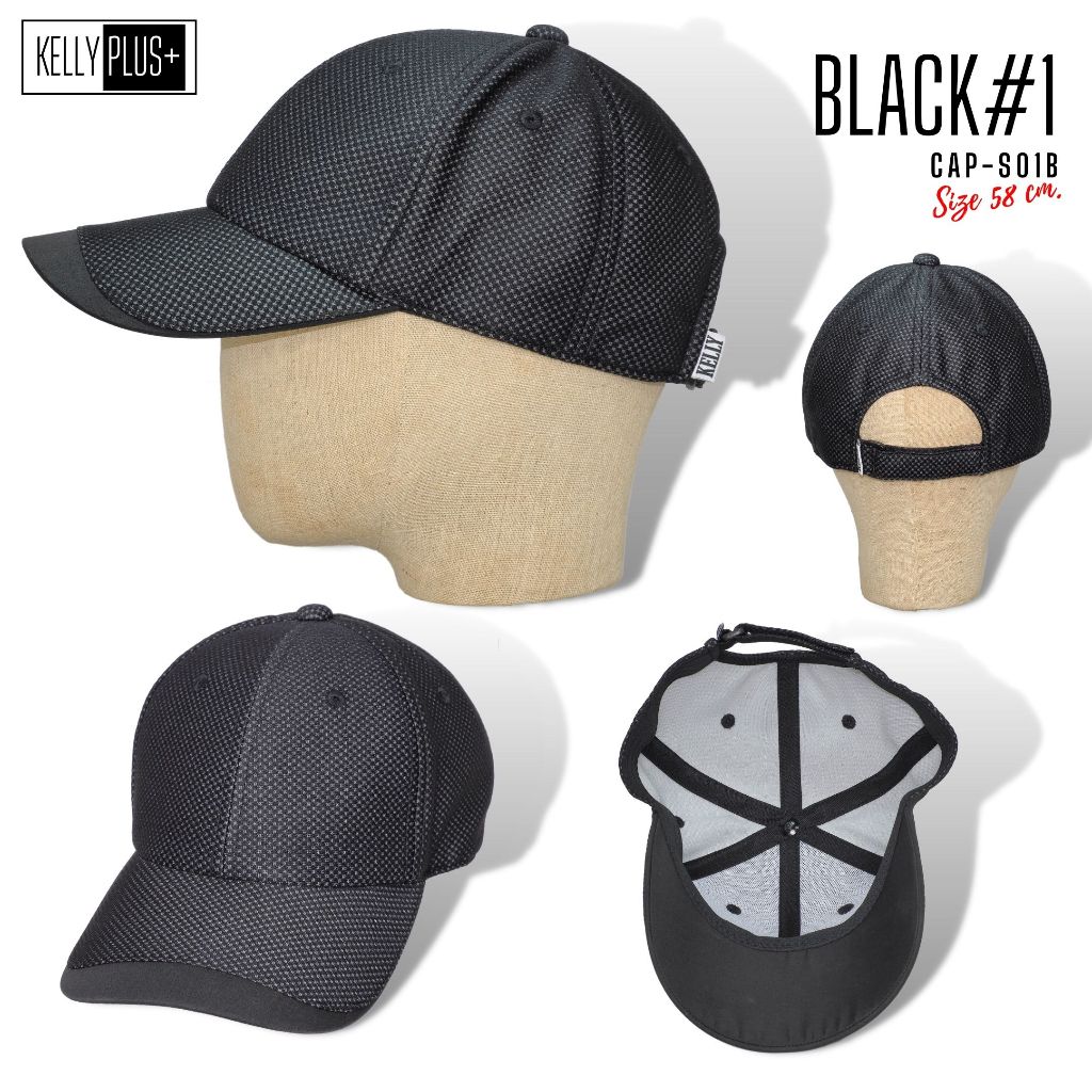 หมวกกีฬาผู้ใหญ่ทรงแก๊ป ผ้าไมโครหลุมกล๊อฟ ( Tricot Fancy Sport Cap Size ...