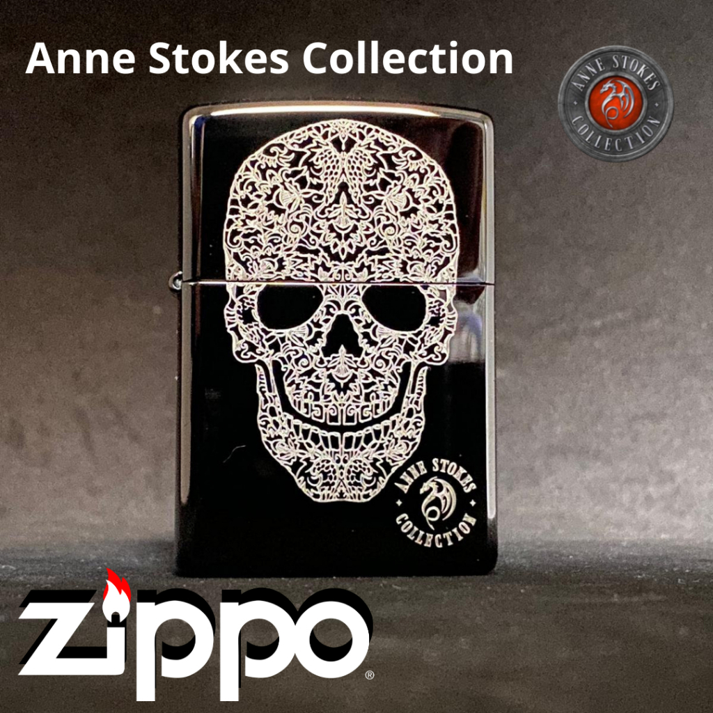 Zippo Anne Stokes collection high polish black, 100% ZIPPO Original ...
