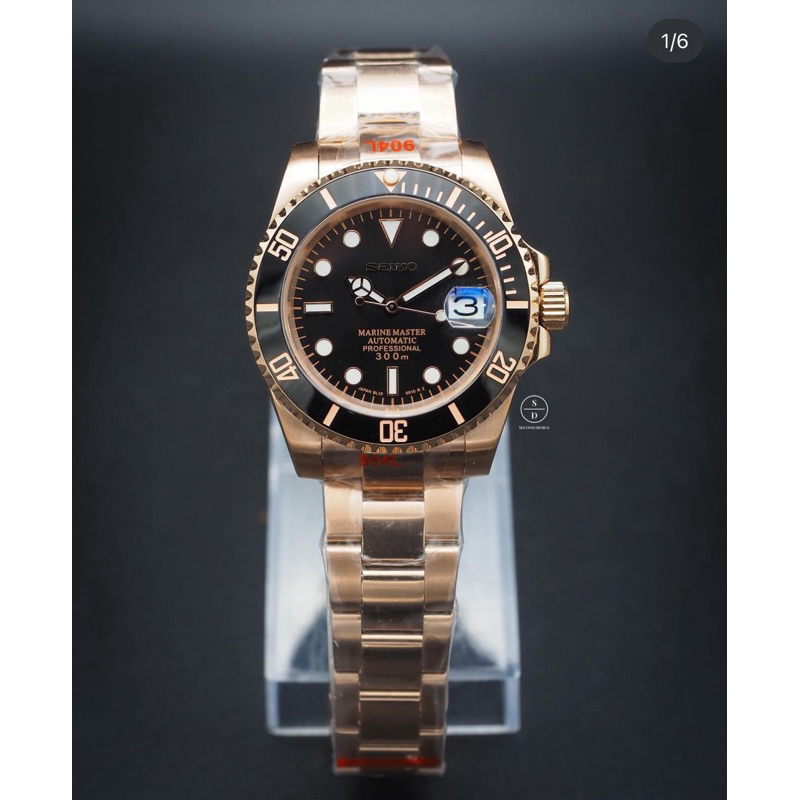 Seiko Mod Full Rosegold Submariner (Special Edition) | Shopee Thailand