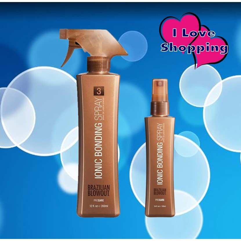 Brazilian Blowout Ionic Bonding Spray 100/350 ml สเปรย์ เพื่อล็อคการทำทรีทเม้นท์บราซิเลี่ยนโบล์เ ...
